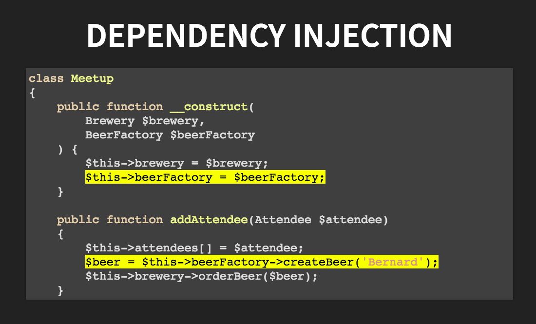 Dependency injection and reusable service providers Dependency injection and reusable service providers